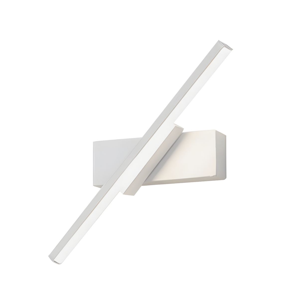White/Black Linear Sconce Light Fixture Simple LED Acrylic Wall Mounted ...