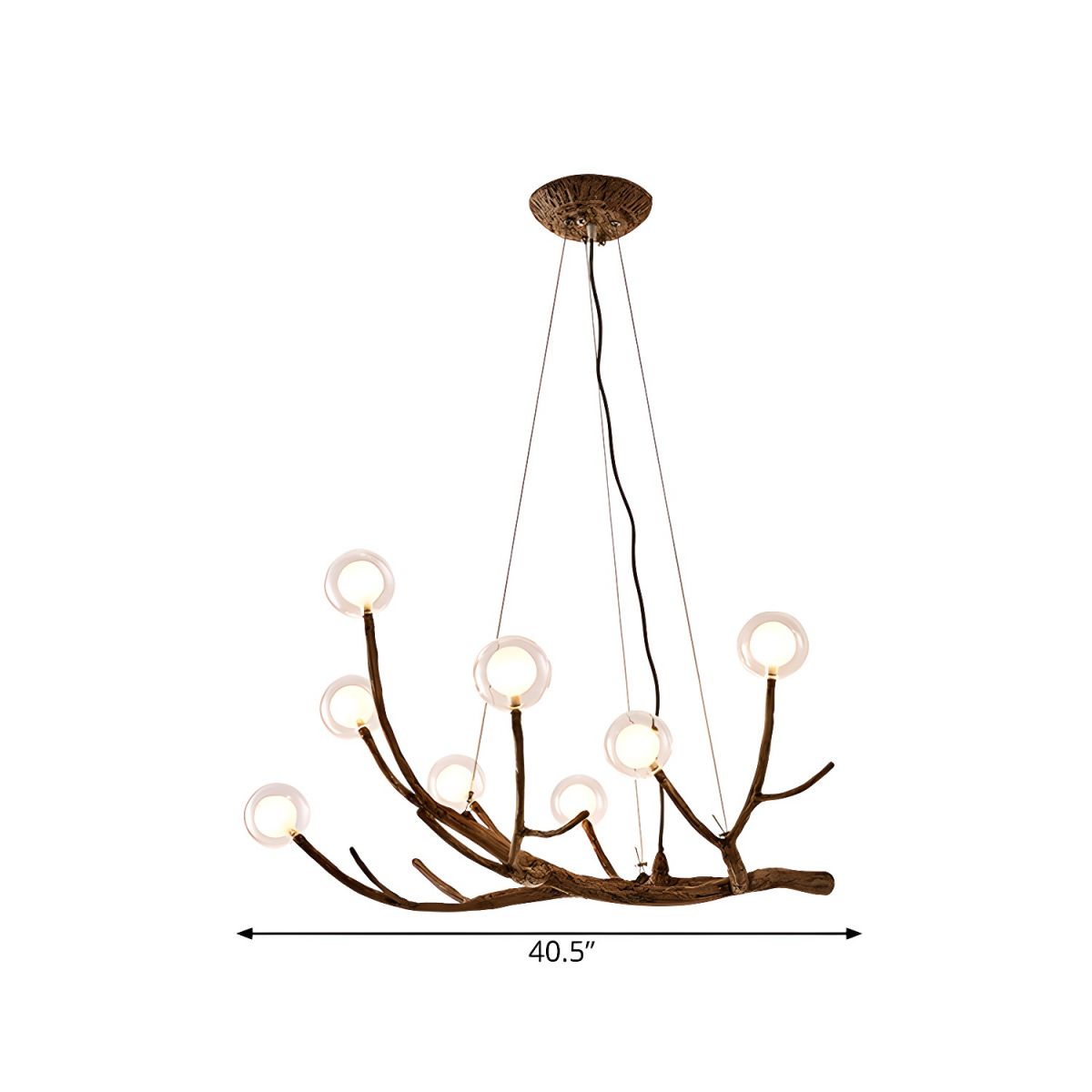 Tree Branch Pendant Chandelier Designer Wooden 8/12/16 Heads Brown ...